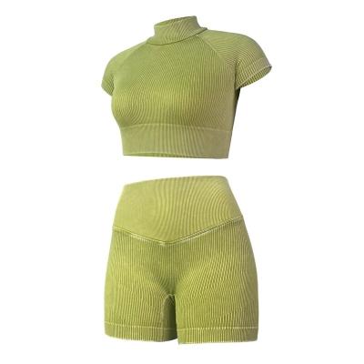 Cina Collare a tacchetti Set yoga donna Abbigliamento sportivo Calze sportive Abbigliamento da allenamento Giocattori abito in vendita