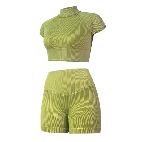Quality Notched Collar Women Yoga Set Sports Clothing Tights Sportswear Workout Clothes for sale