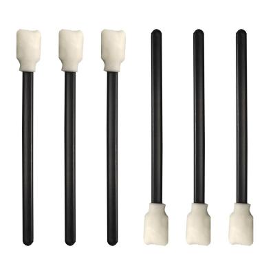 China De vlakke Vierkante Printer Cleaning Foam Swabs van het Spons Hoofdformaat met Zwart Handvat Te koop