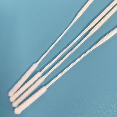 중국 ABS Stick Flocked Nylon Nasal Swab 단독으로 포장된 분쇄점으로 샘플 수집 스랩 판매용