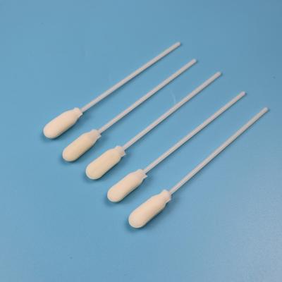 China 10mm Big Round Sponge Stick Foam Tip Specimen Collection Swab Individual Packing for sale