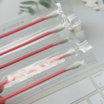 China Professional Salon Cotton Swabs Individually Wrapped Round / Pointed Tips For Lash Extensions Spa Use for sale