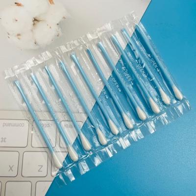 China Professional Salon Cotton Swabs Individually Wrapped Round / Pointed Tips For Lash Extensions Spa Use for sale