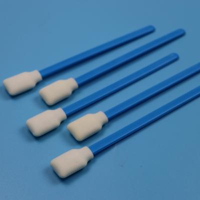 China 707 LintFree Square Sponge Stick Mimaki Printer Cleaning Foam Swab With Blue Handle for sale