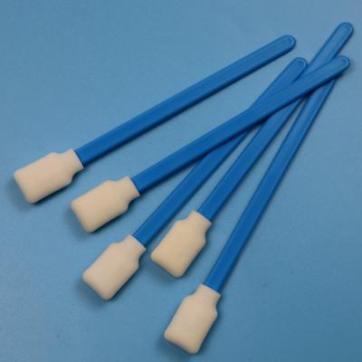 China 707 LintFree Square Sponge Stick Mimaki Printer Cleaning Foam Swab With Blue Handle for sale