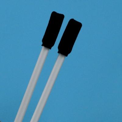 China TX712 Lintvrij Zwart Vierkante sponsstok Wit handvat Rechthoekige schoonruimte Swab van schuim voor het schoonmaken van de printer Te koop