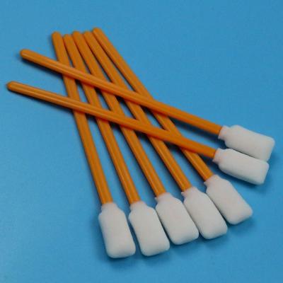 China 5" Lint Free Rectangular Foam Swab Oranje Stick Inkjet Printer Reiniging Foam Swab voor Cleanroom Te koop