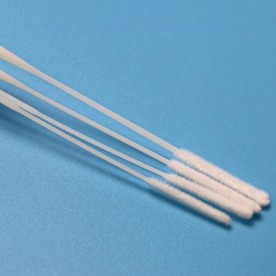 Cina Swab nasale di nylon a fiocco avvolto individualmente Swab sterile per la raccolta di campioni con tubo in vendita