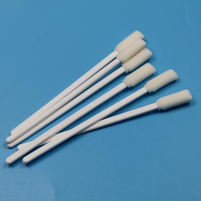China TX712 Lintvrij Wit PP Stick 10mm Reghoekige Cleanroom Swab Printer Reiniging ESD Foam Swab Te koop