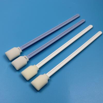 Cina 228mm Lint Free Bianco Extra Long Handle Rectangular Cleanroom Swab Stampa UV Swab di schiuma per la pulizia in vendita