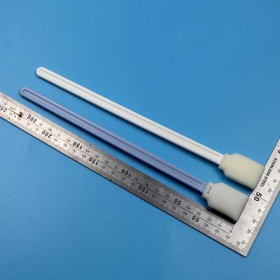 Cina 228mm Lint Free Bianco Extra Long Handle Rectangular Cleanroom Swab Stampa UV Swab di schiuma per la pulizia in vendita