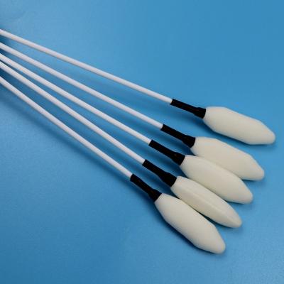China 21cm Long PP Stick Big Paddle Head Medical Sponge Stick Trocar Wipe Foam Swab for sale