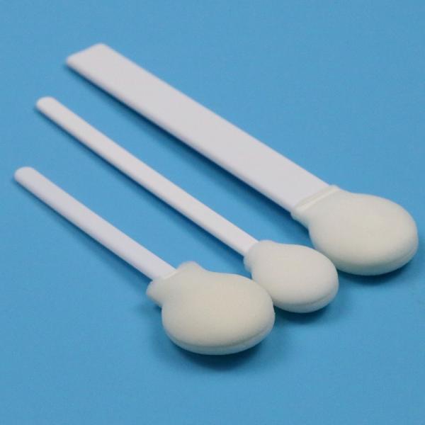 108mm Ξαναχρησιμοποιήσιμο λευκό ραβδί PP 30mm Μεγάλο στρογγυλό κεφάλι σφουγγάρι ραβδί ιατρικό κυκλικό αφρό Swab Applicator
