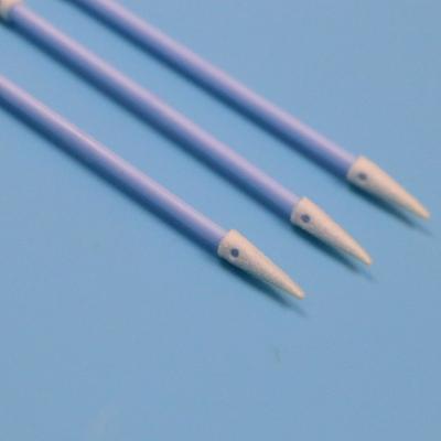 China Blauer Griff Doppelspitze Sponge Detail-Swab Präzision Reinigung Schaum-Swab für Reinraum zu verkaufen