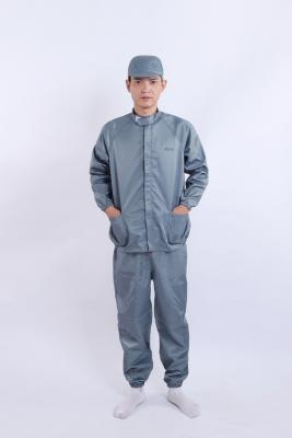 China Anti Static Stand Collar Uniform Set Perfect For Electronics And Pharma Professionals In Controlled Workspaces for sale