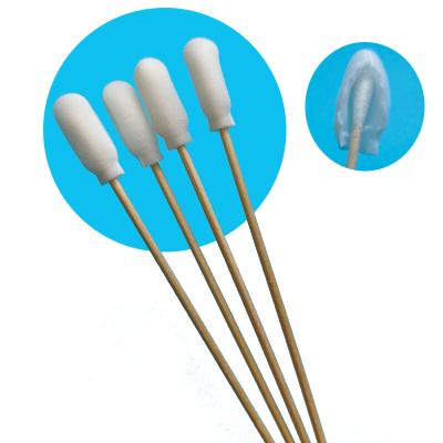 Cina 720 Applicatori con tampone di cotone con copertura in schiuma e bastoncino di legno biodegradabile - Tampone di pulizia di precisione per laboratori in vendita
