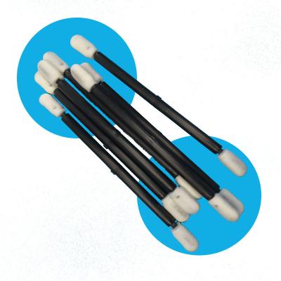 China Cleanroom Grade Precision Cleaning Foam Swab with Black Handle and SGS Certified for sale