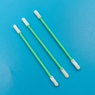 China TX758 Swab de poliéster ESD de doble extremo libre de lingotes Precisión de sala limpia Swab detallado para eliminar el polvo en venta