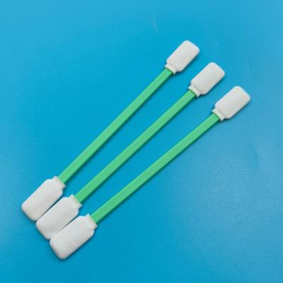 China TX714 Lint Free Flat Square ESD Polyester Swab Limpieza de superficie de la habitación limpia Swab con doble cabeza en venta