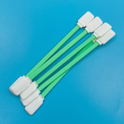 China TX714 Lint Free Flat Square ESD Polyester Swab Limpieza de superficie de la habitación limpia Swab con doble cabeza en venta