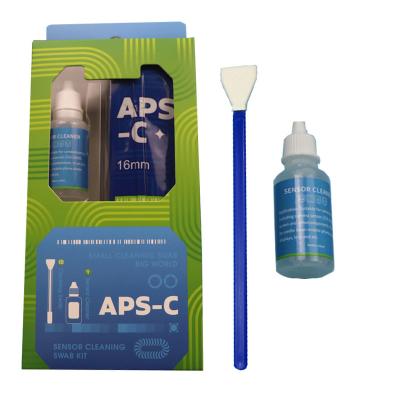 China 2 in 1 Portable 16mm Microfiber Sensor Swab Cleaning Kit Camera Cleaner DSLR Camera Cleaning Kit with Liquid for sale