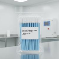 China Polystyrene Handle Rectangular Foam Swabs with 128mm Length for Lint-Free Cleanroom Cleaning for sale
