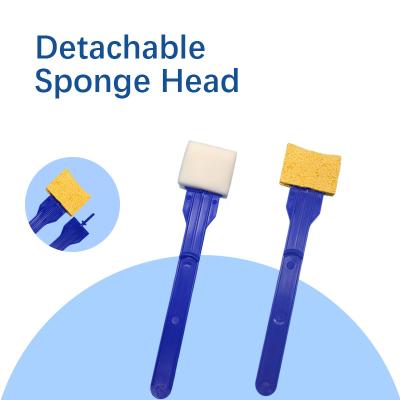 China Stick-Mounted Foam Tip Environmental Testing Swab Laboratory Use Specimen Collection Swab Surface Sampling Swab with Detachable Head for sale