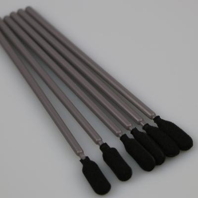 China Disposable Long Round Head Lint Free Disposable Cleanroom Open-cell Foam Cleaning Swabs for sale