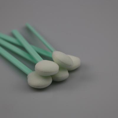 China Car Large Round Foam Tip Swabs Cotton 5 Inch Rigid Handle for sale