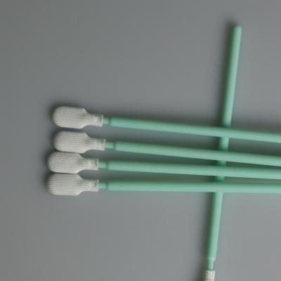 Китай Пробирки полиэстера ручки зеленого цвета головы затвора чистой комнаты твердые с длиной 102mm продается