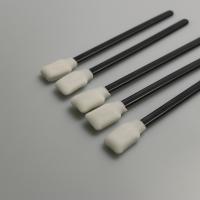 China Polystyrene Handle Rectangular Foam Swabs with 128mm Length for Lint-Free Cleanroom Cleaning for sale