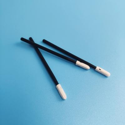 China 3 Inch White Foam Lint Free Swab With Small Round Head for sale