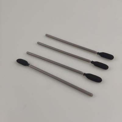 Cina Locale senza polvere Gray Handle Foam Tip Swab senza polvere con la testa nera in vendita