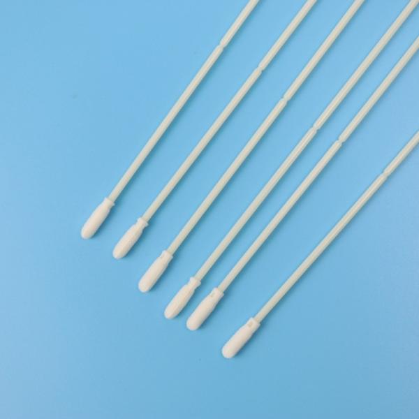 15cm Medical Sterile Foam Tip Oral Sampling Flocked Swab With ABS Stick
