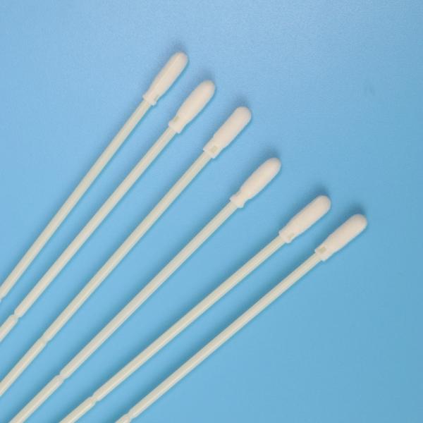 15cm Medical Sterile Foam Tip Oral Sampling Flocked Swab With ABS Stick