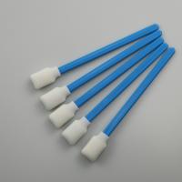 China 125mm PP Stick Printer Rectangle Cleaning Foam Tip Swab Lint Free for sale