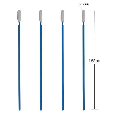 China TX740 Type Foam Swab - 165mm Long with Rigid Handle for Effective Slot Cleaning for sale