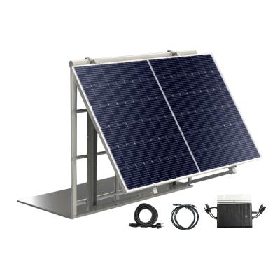 China Avcon 800W-1000W Balcony Solar Monocrystalline Solar Panel Kit with MPPT Controller 220V Micro Inverter Complete Home System for sale