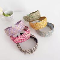 China Straw braid wide edge headband for sale