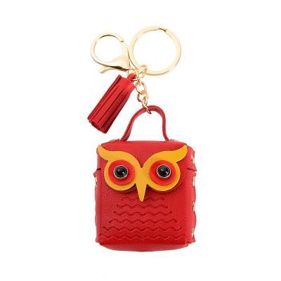 Mini bolso creativo de cuero lindo de cuero de búho Bluetooth bolso de auricular