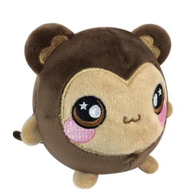 Muñeco de peluche apretable, lindo animal, diseño personalizado aceptable