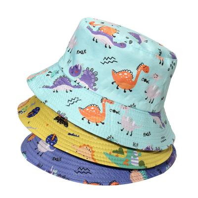China Sombrero casual del cubo del Todo-partido de la historieta del dinosaurio del pescador de la protección linda de Hat Sunshade Sun en venta