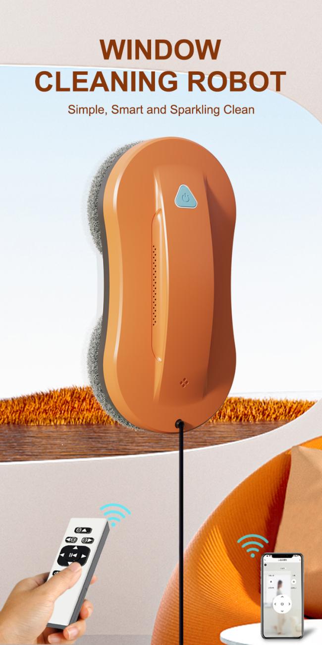 Window cleaning robot front view