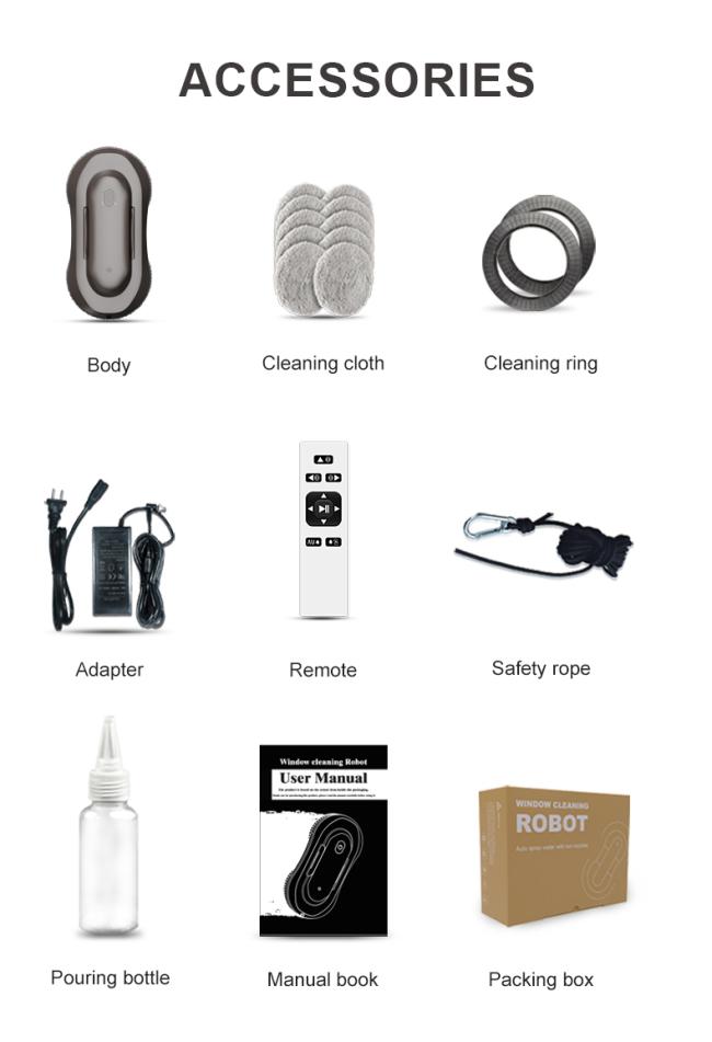 Window cleaning robot package