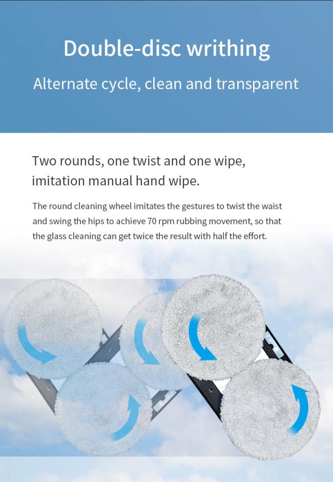 Window cleaning robot with accessories