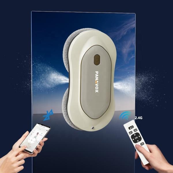 Quality 2.4G Remote Control HUiDi Window Cleaner Robot Electric Household Glass Window Cleaning Robot US Plug Factory Price for sale
