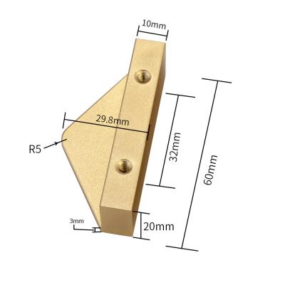 China OEM paste Gouden Handvatten 60mm van het Aluminiumkabinet voor Meubilairdeur aan Te koop
