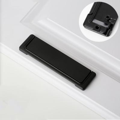 Cina Sliding door drawer nightstand concealed buckle invisible open cupboard closet door concealed handle in vendita