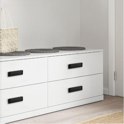 Cina Sliding door drawer nightstand concealed buckle invisible open cupboard closet door concealed handle in vendita
