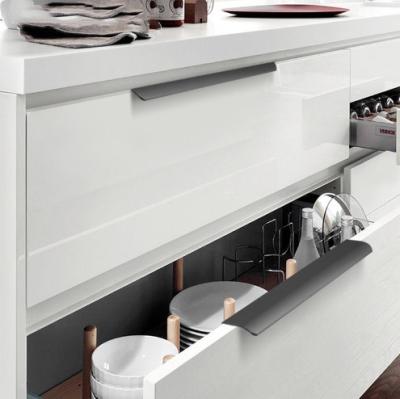 中国 Racyle Simple sealed edge long cabinet door handle wholesale invisible side mounted gold drawer closet door handle 販売のため